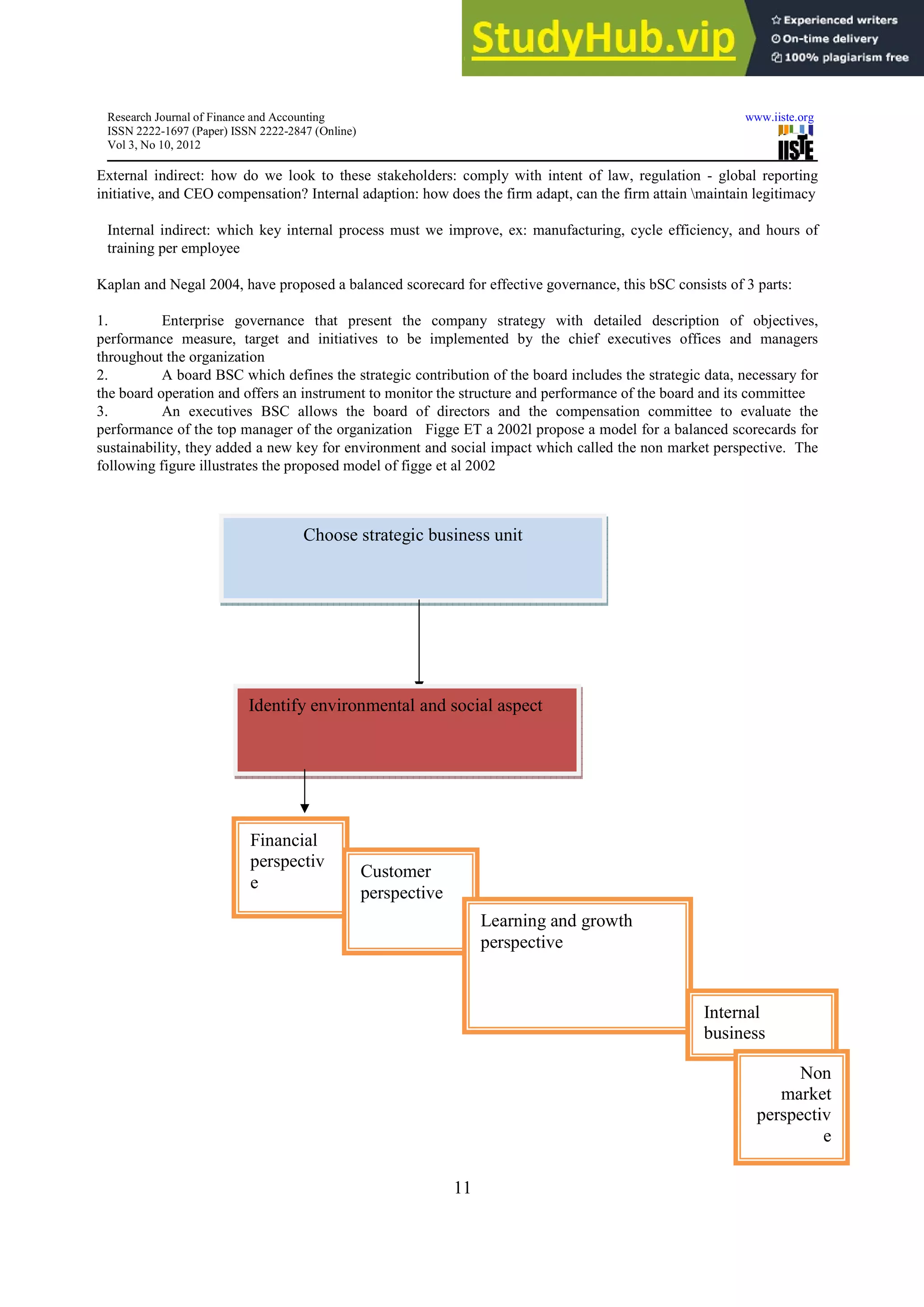 A New Model For Balanced Score Cards (BSC) | PDF