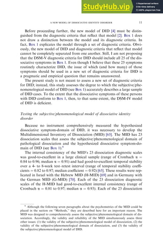 A New Model Of Dissociative Identity Disorder | PDF | Mental Health ...