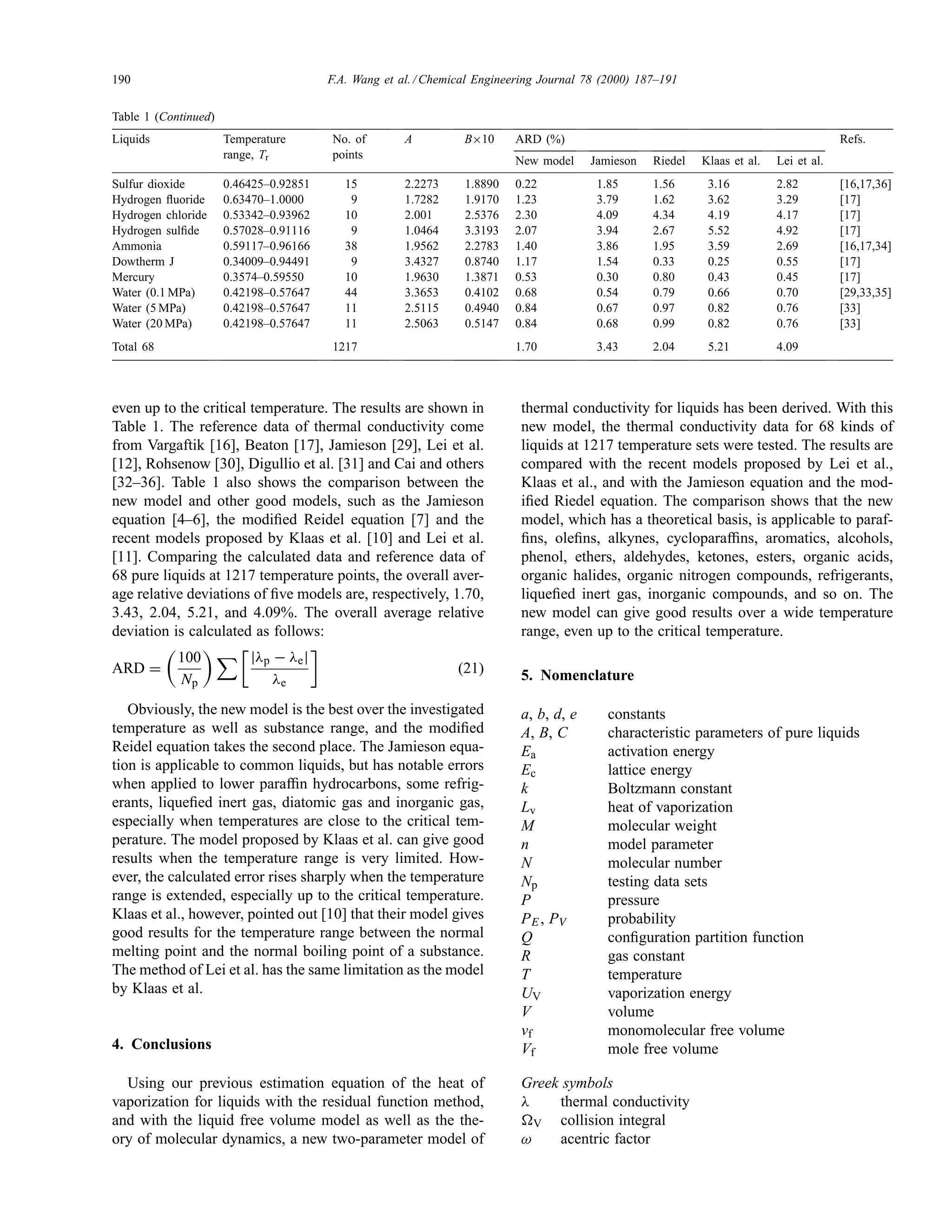 A New Model Of Thermal Conductivity For Liquids Pdf