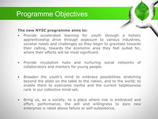 A New NYSC for Nigeria | PPT