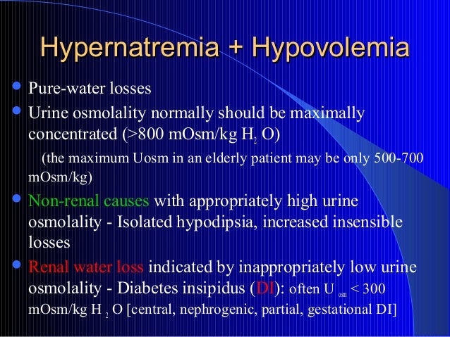 A new perspective on hypernatremia