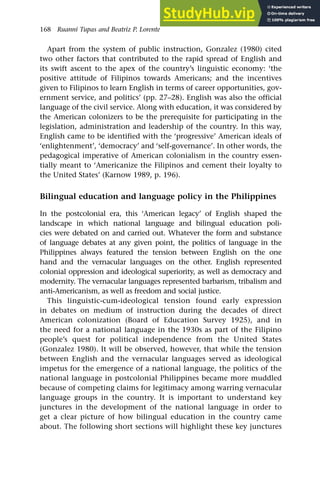A New Politics Of Language In The Philippines Bilingual Education And ...