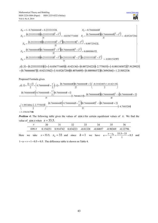 A new (proposed) formula for interpolation and comparison | PDF