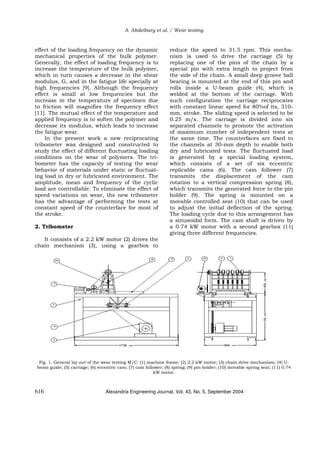 A new reciprocating tribometer for wear testing under different | PDF