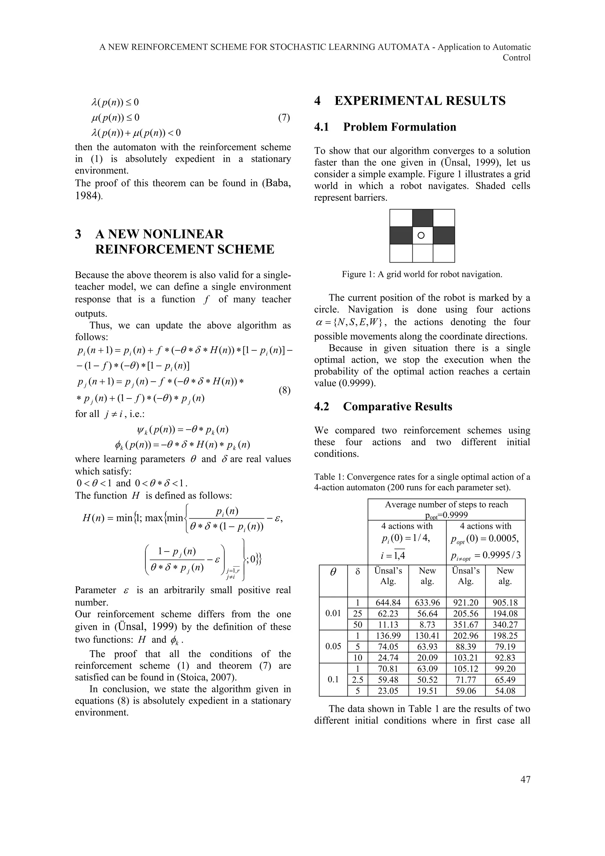 A New Reinforcement Scheme For Stochastic Learning Automata Pdf