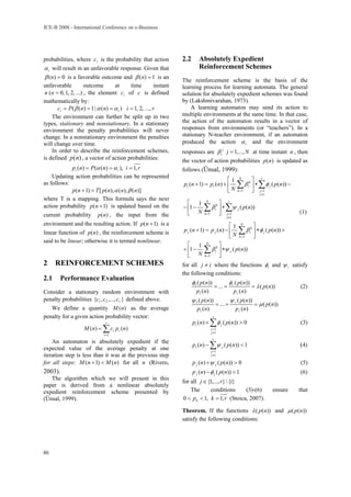 A new Reinforcement Scheme for Stochastic Learning Automata | PDF