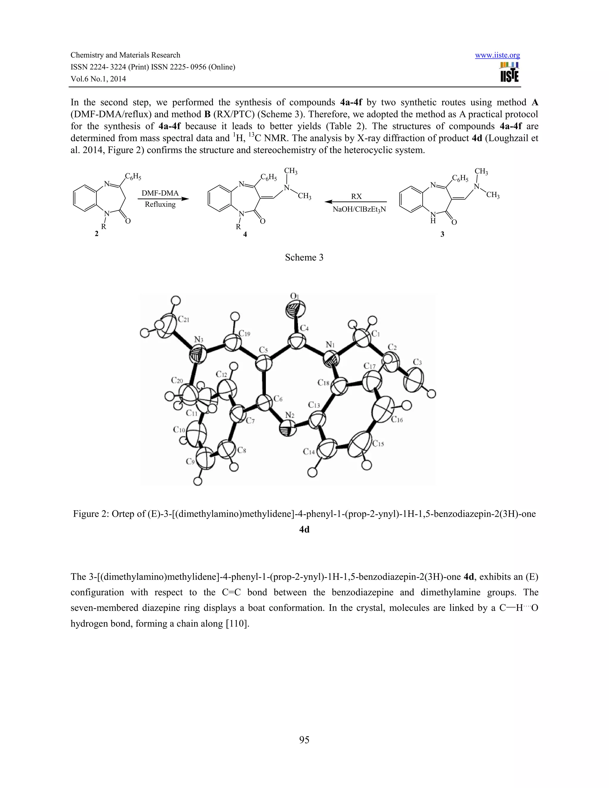 A new road for the synthesis and characterization of new enamino ...