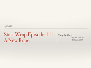 Start Wrap Episode 11: A New Rope | PDF