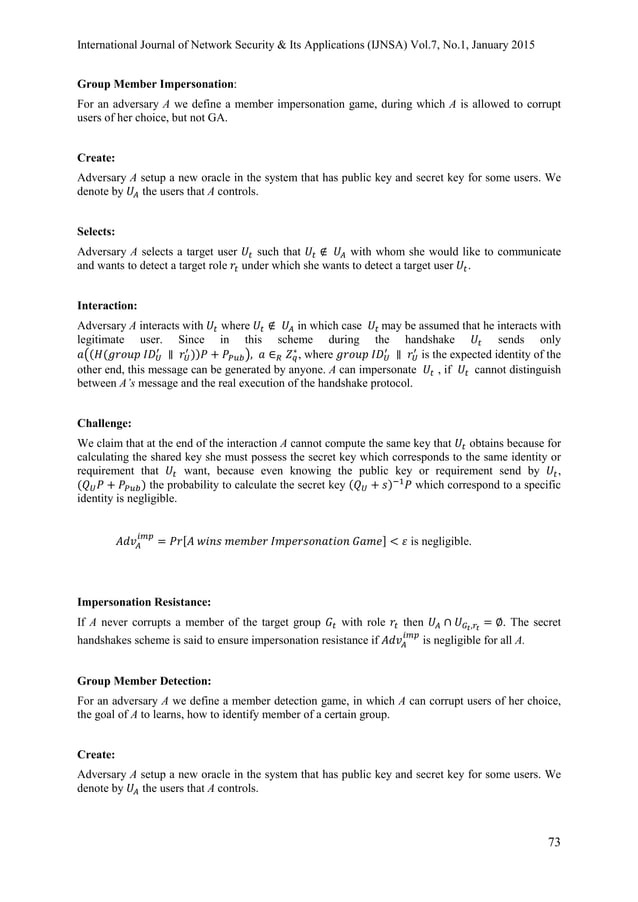 A new secret handshakes scheme with dynamic matching based on zss | PDF | Internet | Computing