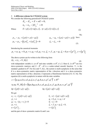 A new six point finite difference scheme for nonlinear waves interaction model | PDF
