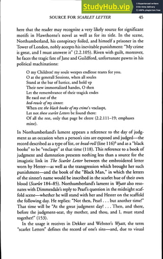 A New Source For The Title And Themes Of The Scarlet Letter | PDF ...