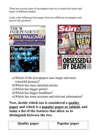 A newspaper article | DOC