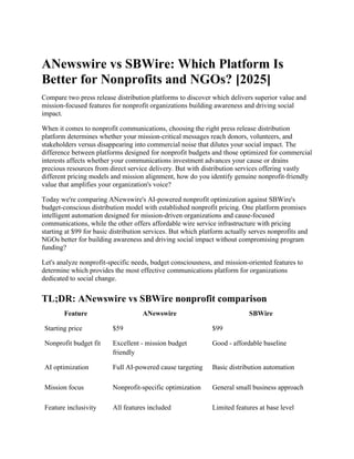 ANewswire vs SBWire_ Which Platform Is Better for Nonprofits and NGOs ...