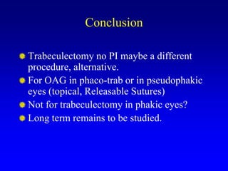 A new technique for trabeculectomy | PPTX