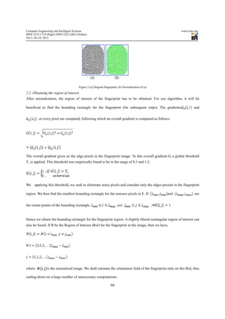 A new technique to fingerprint recognition based on partial window | PDF