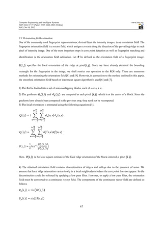 A new technique to fingerprint recognition based on partial window | PDF