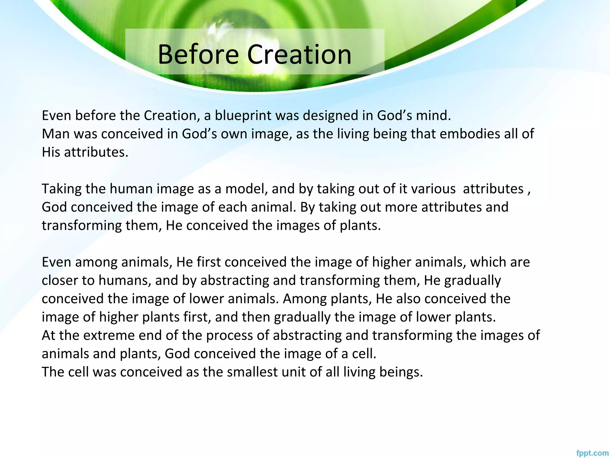 A New Theory of Creation | PPT