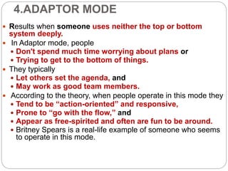 The Theory of Cognitive Mode -A new way of thinking about thinking | PPT