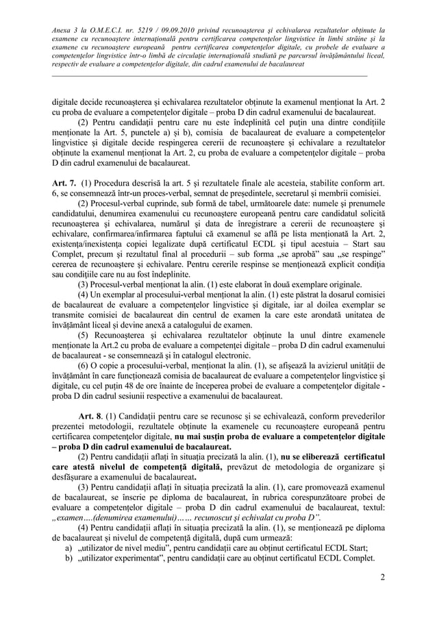 Anexa 3 om nr. 5219 | PDF