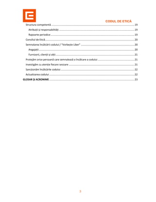 Codul de etica al Grupului CEZ in Romania | PDF