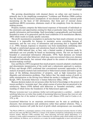 An Examination Of Business Occupier Relocation Decision Making ...