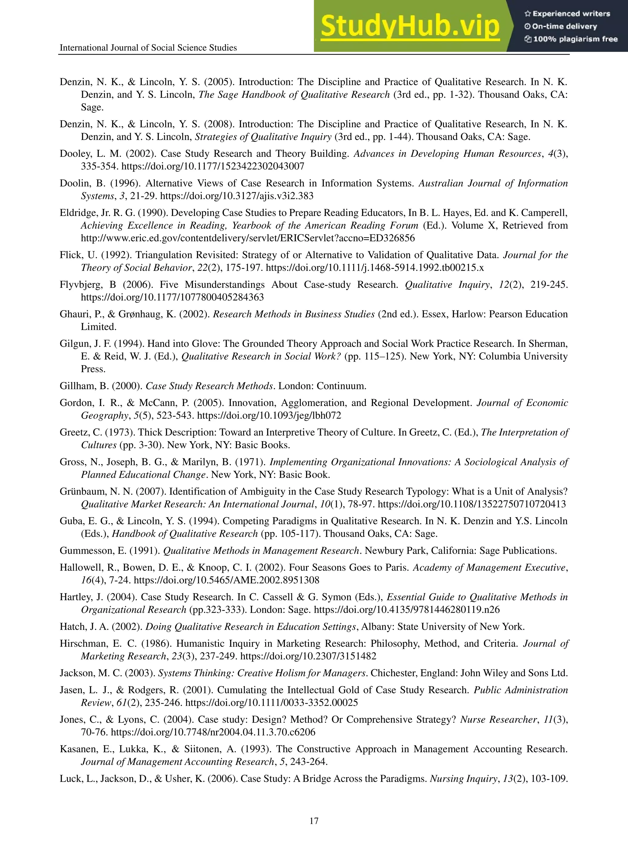 An Examination Of Case Studies In Management Research A Paradigmatic Bridge | PDF