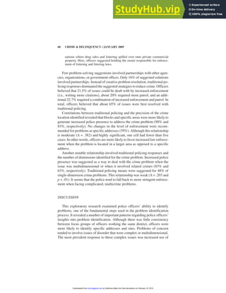 An Examination Of Police Officers Insights Into Problem Identification ...