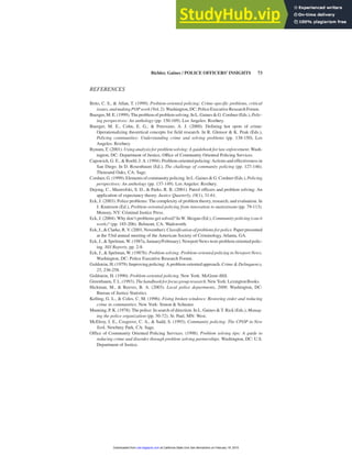 An Examination Of Police Officers Insights Into Problem Identification ...