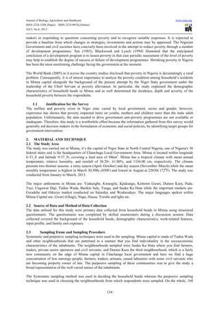 An examination of poverty among households in minna capital | PDF