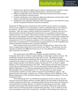 An Examination Of The AP United States History Exam Free Response ...