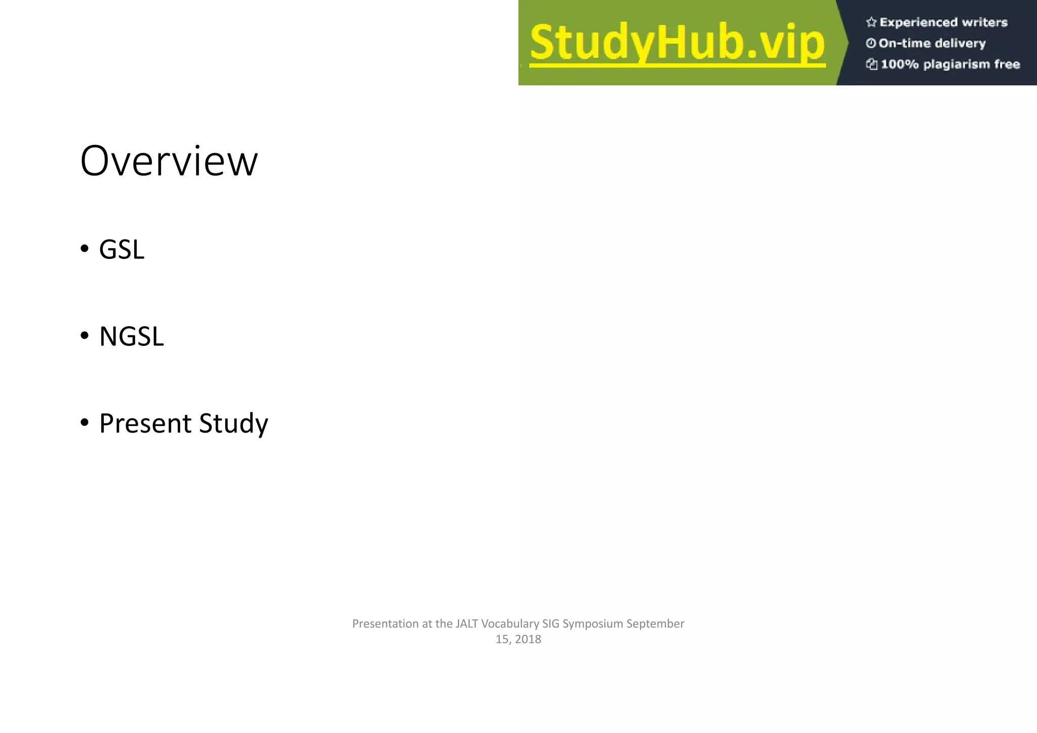 An Examination Of The New General Service List | PDF