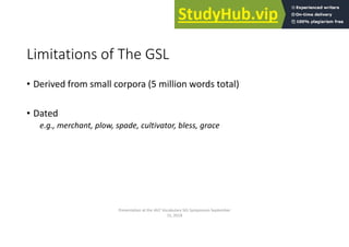 An Examination Of The New General Service List | PDF