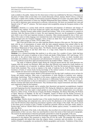 An examination on the contributions of islam to sciences and ...