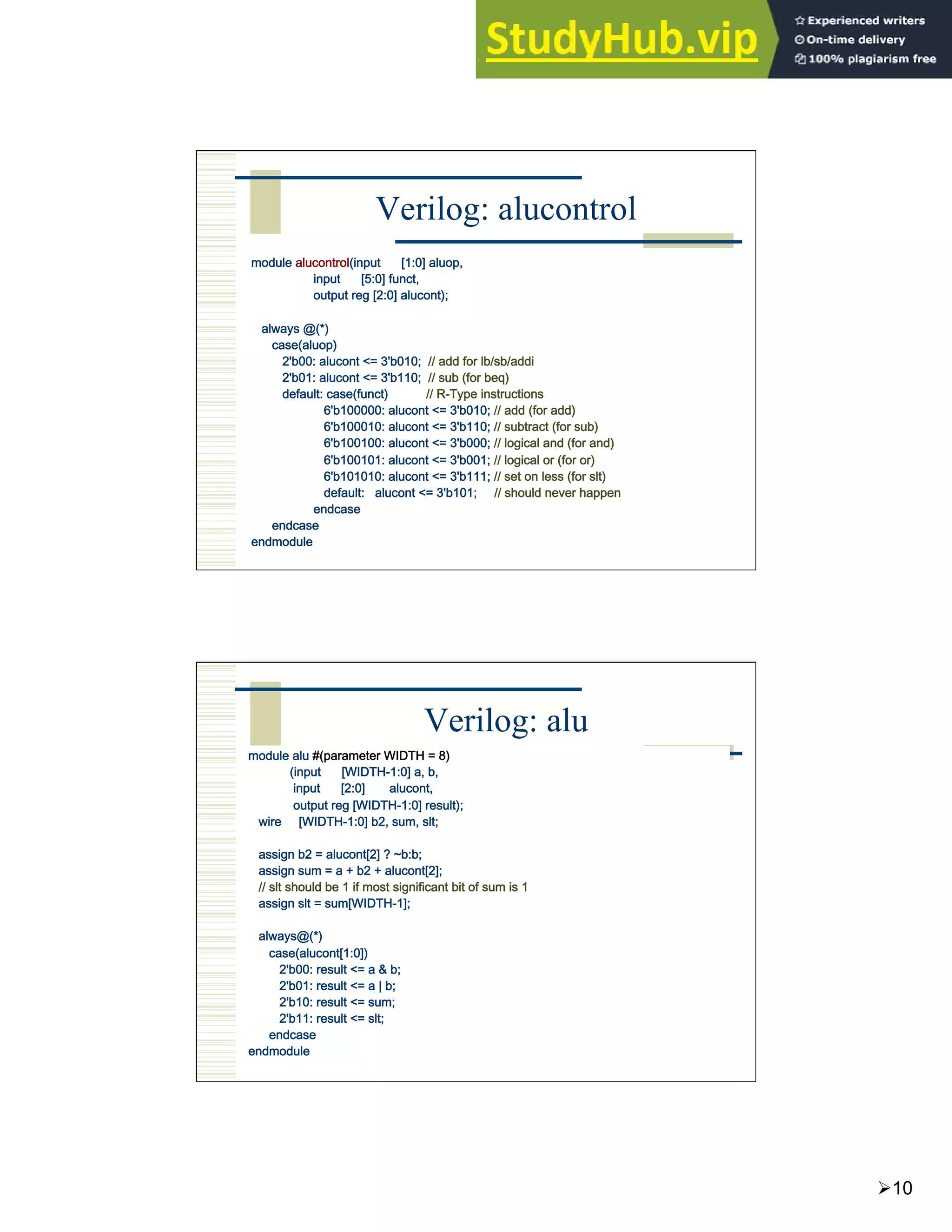 An Example MIPS | PDF
