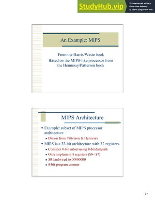 An Example MIPS | PDF