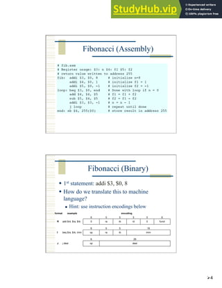 An Example MIPS | PDF