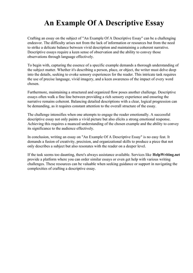 An Example Of A Descriptive Essay.pdf