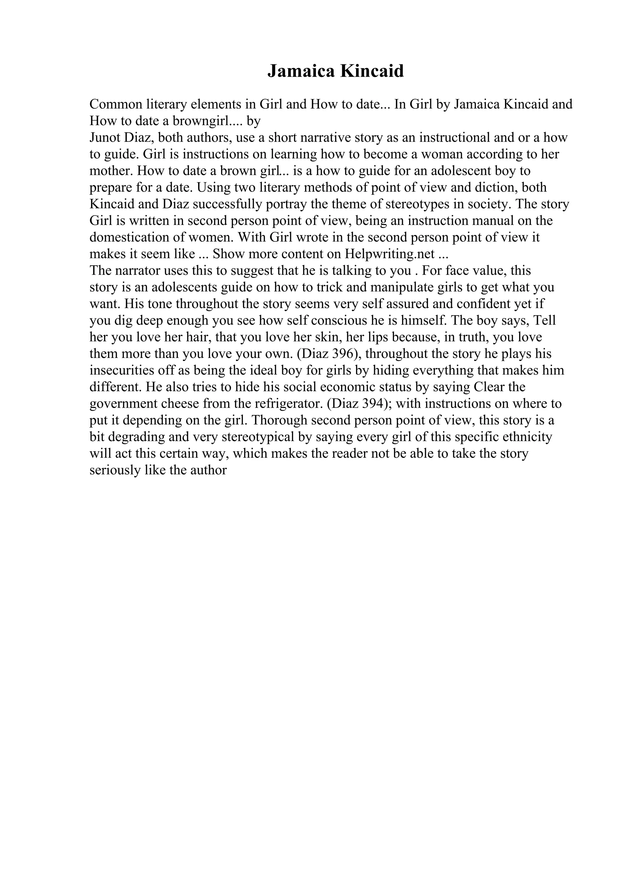 An Example Of A Personal Essay | PDF