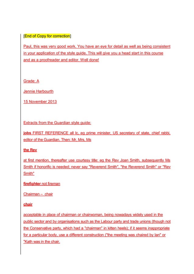 An example of a student’s marked work | PDF