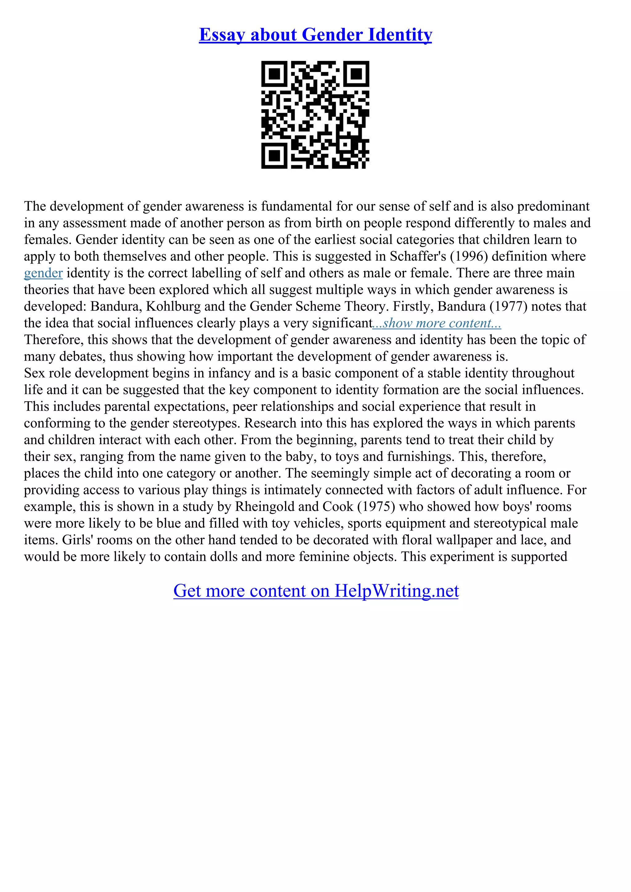 An Example Of Expository Essay | PDF