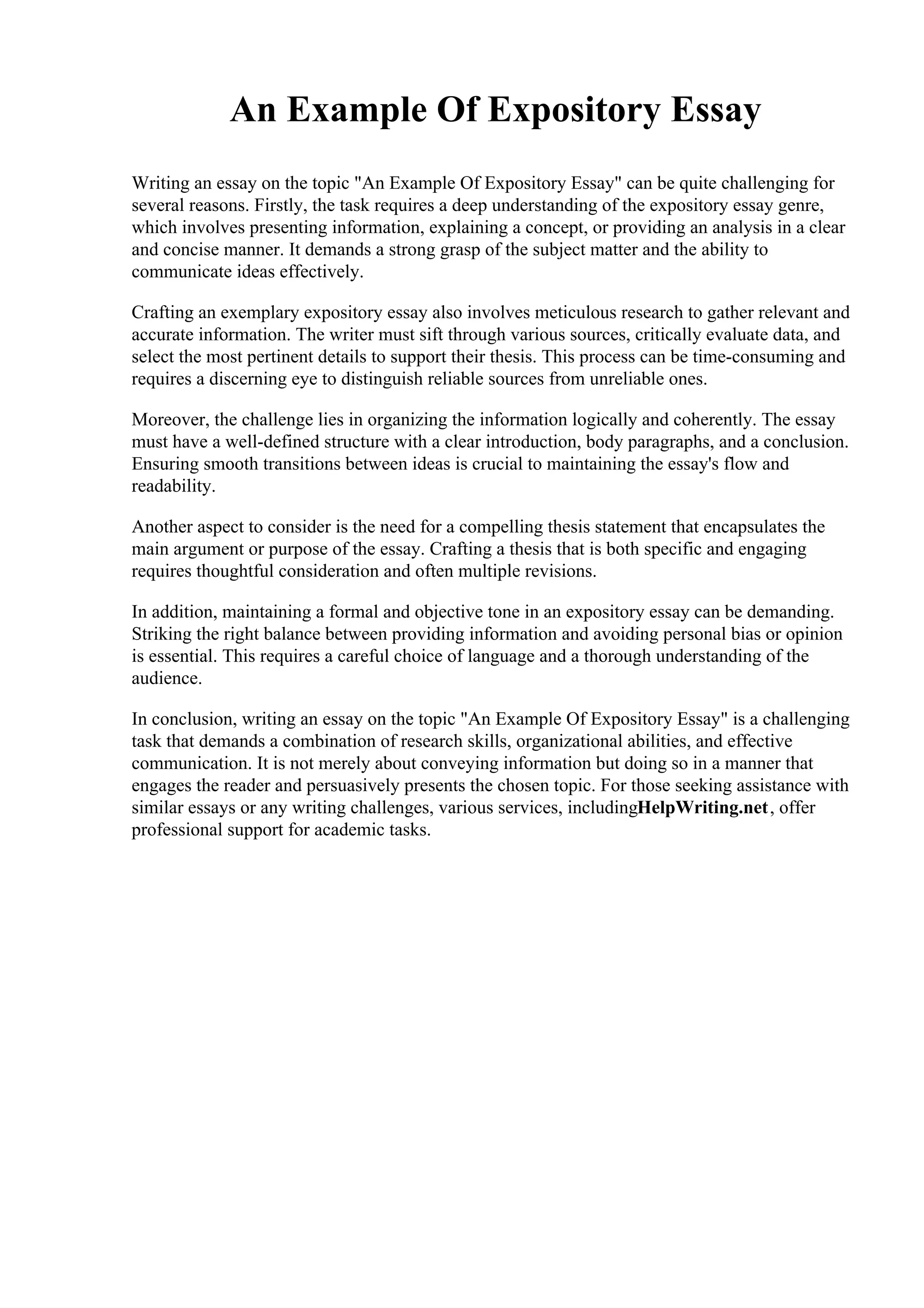 An Example Of Expository Essay.pdf