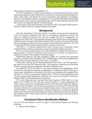 An Example Of Functional Failure Identification In The Design Of A Nuclear Power Plant | PDF ...