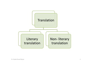 An Example Of Literary Translation By Dr. Shadia Yousef Banjar | PDF