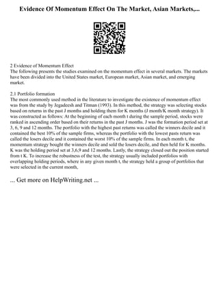 An Example Outline For Writing A Mini-Review Article | PDF