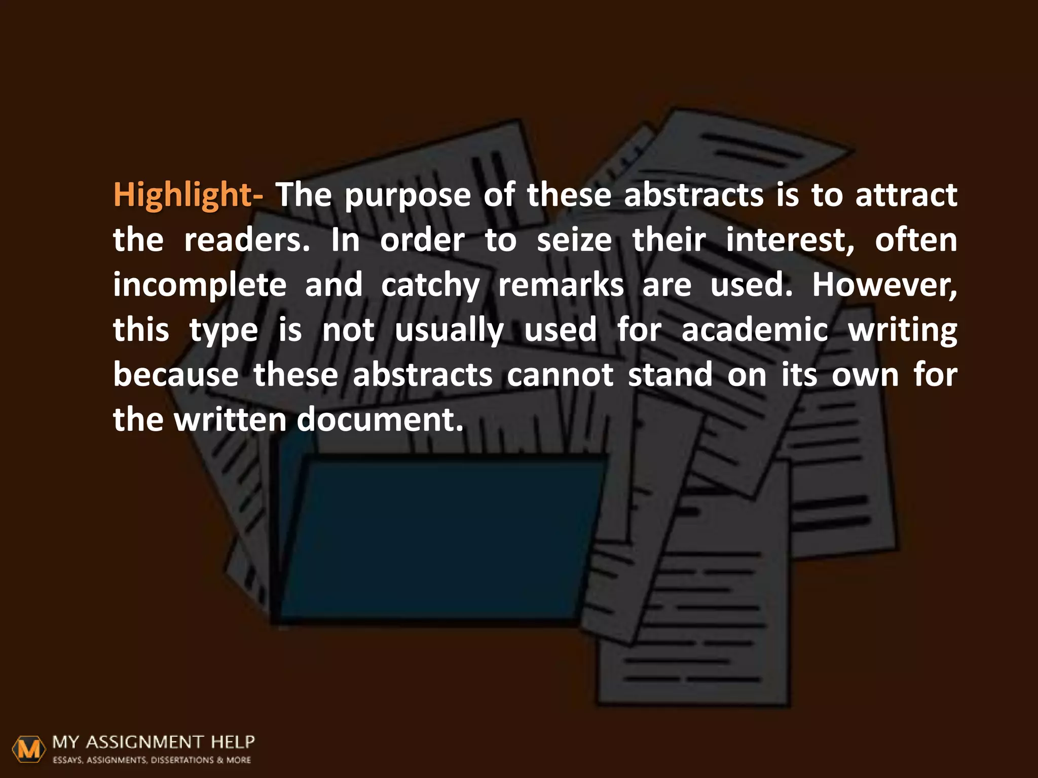 What is abstract? | PDF