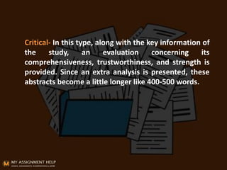 What is abstract? | PDF