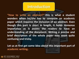 What is abstract? | PDF