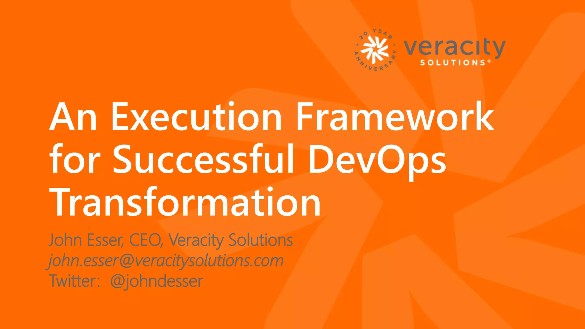 An Execution Framework For Successful Dev Ops Transformation Ppt 