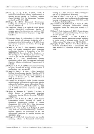An exhaustive survey of reinforcement learning with hierarchical structure | PDF