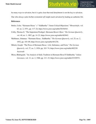 An Existential Journey Within Siddhartha By Hermann Hesse | PDF